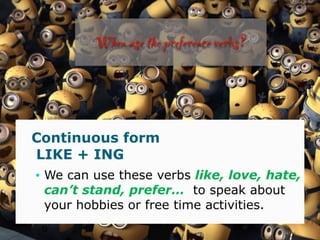 Preference verbs | PDF