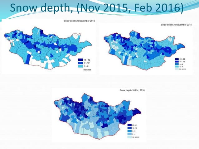 Dzud risk mapping for geomeeting | PPTX | Weather | Science