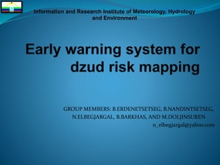 Dzud risk mapping for geomeeting | PPTX