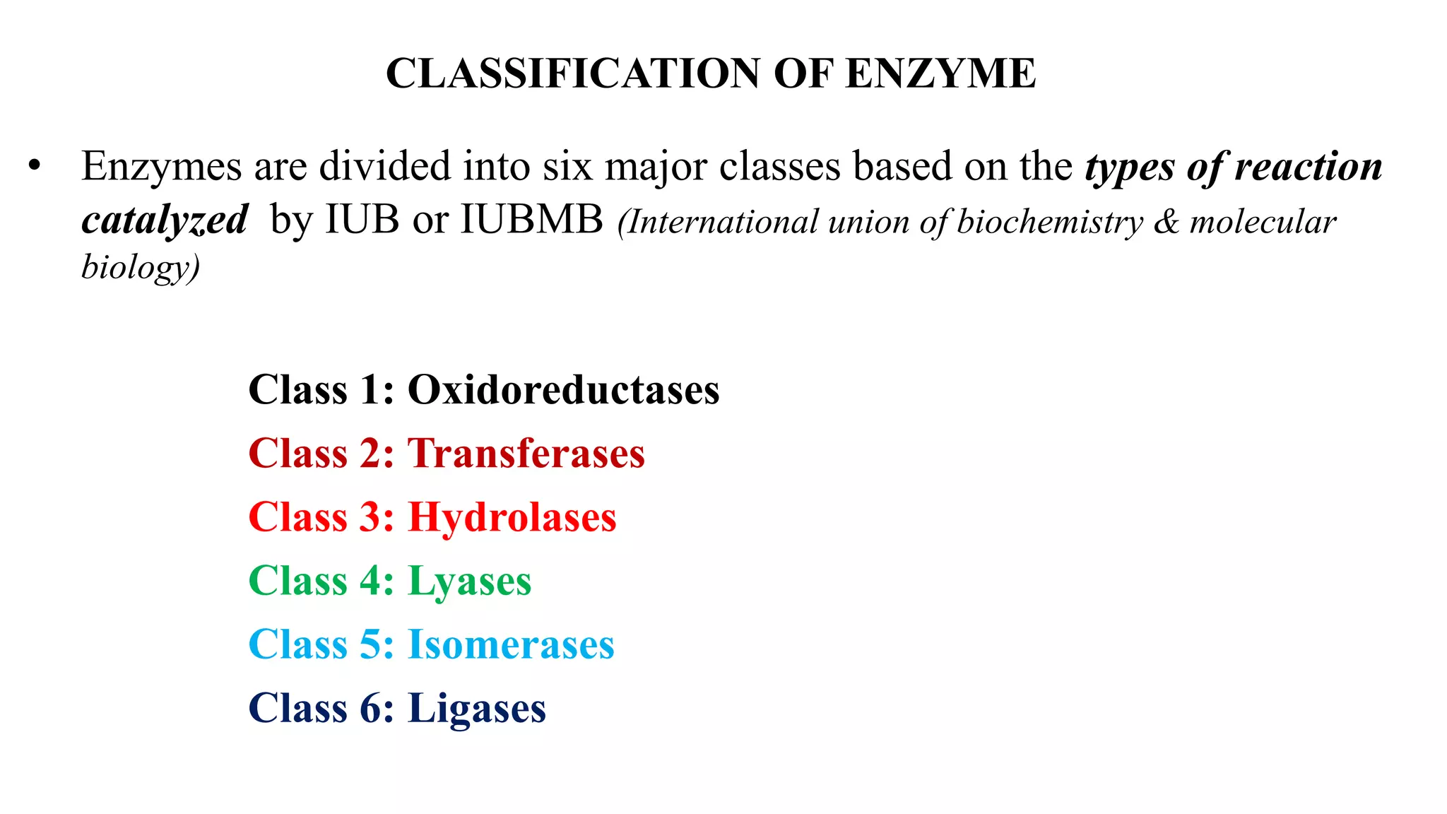 E 01 Classification and Properties of enzymes | PPTX