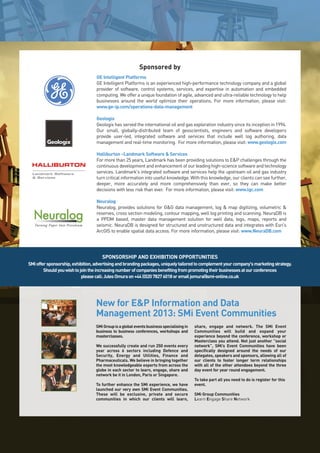 SMi's E&P Information and Data Management | PDF
