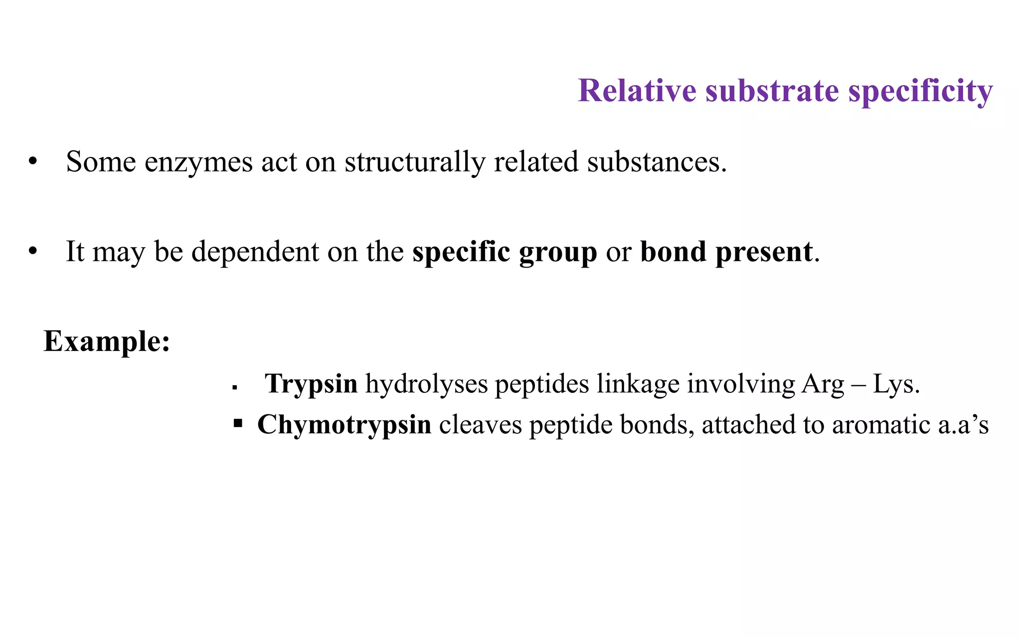 E 03 Mechanism of Enzyme action & Enzyme specificity | PPTX
