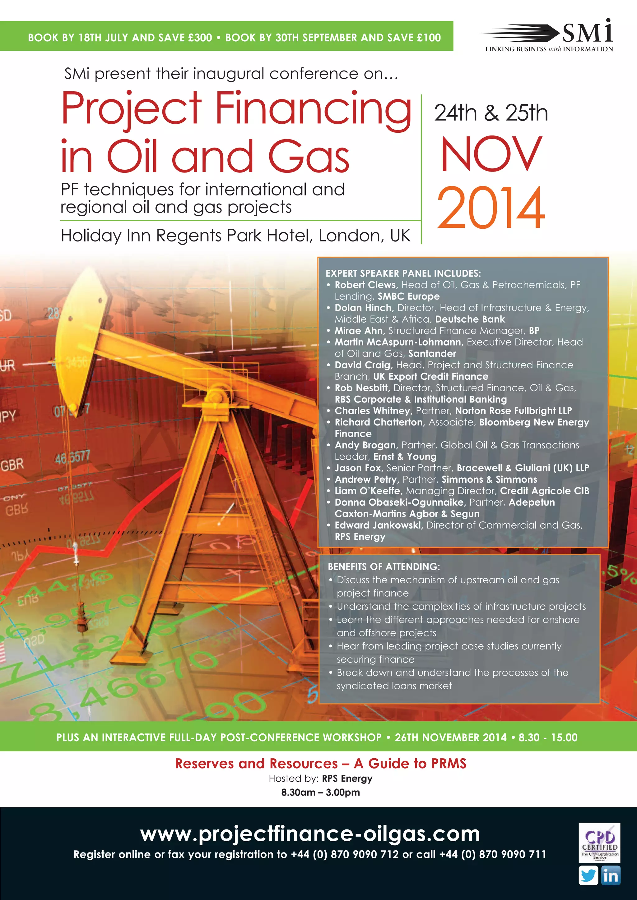 SMi Group's inaugural Project Financing in Oil & Gas conference | PDF