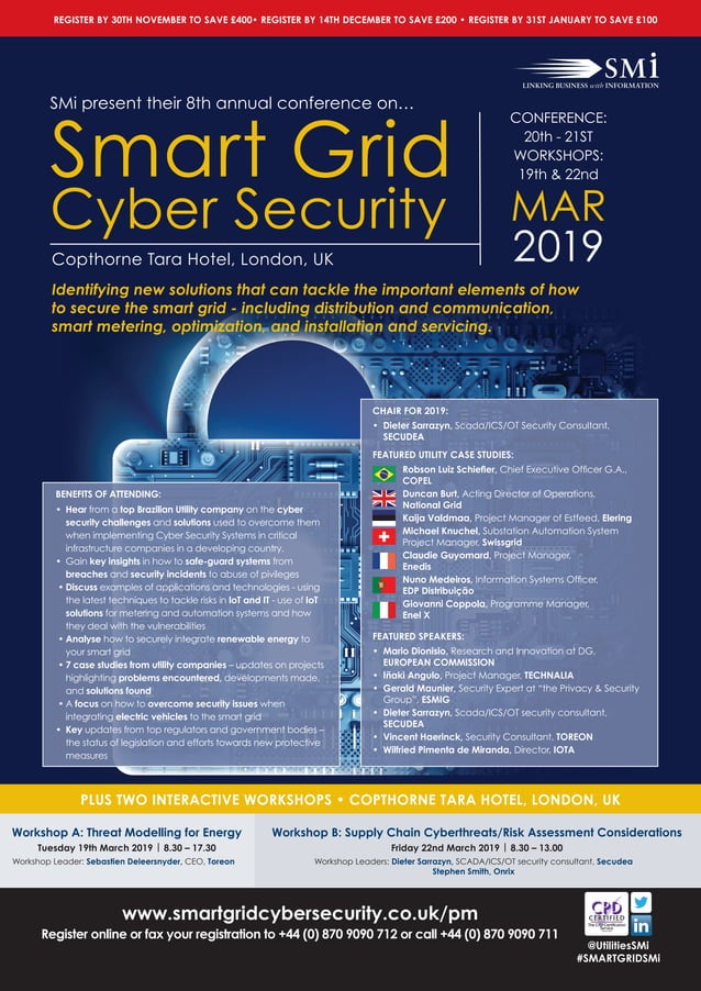 SMi Group's Smart Grid Cyber Security 2019 conference | PDF