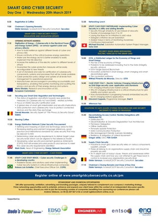 SMi Group's Smart Grid Cyber Security 2019 conference | PDF