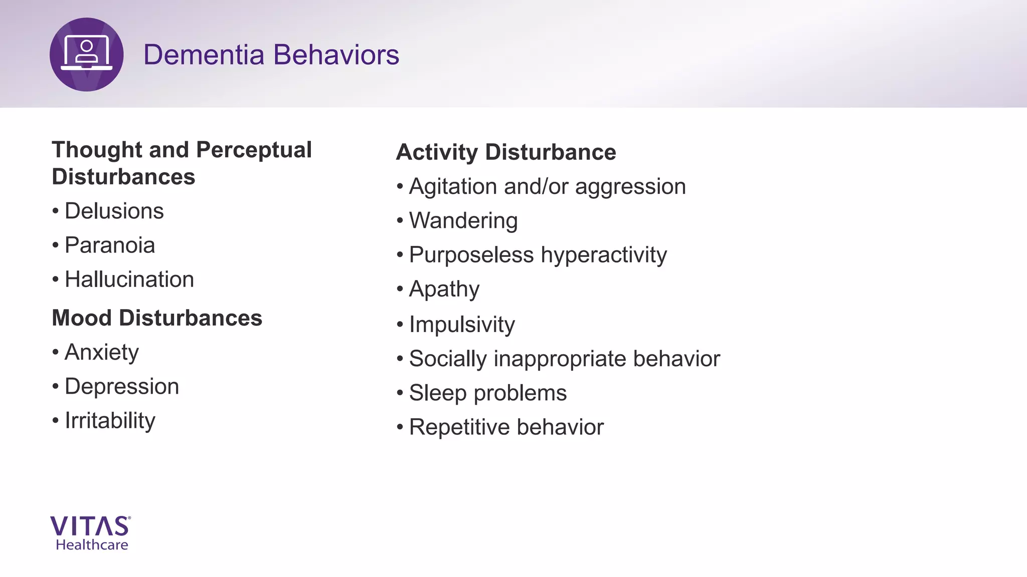 Assessment and Management of Disruptive Behaviors in Persons With Dementia | PDF