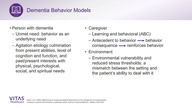 Assessment and Management of Disruptive Behaviors in Persons With ...