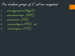 (E.coli , gastroentritis) | PPT