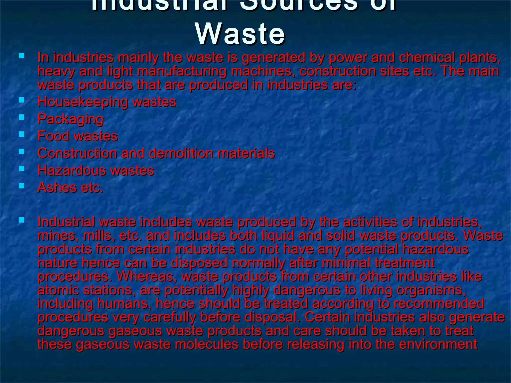Waste Generation & Management | PPT