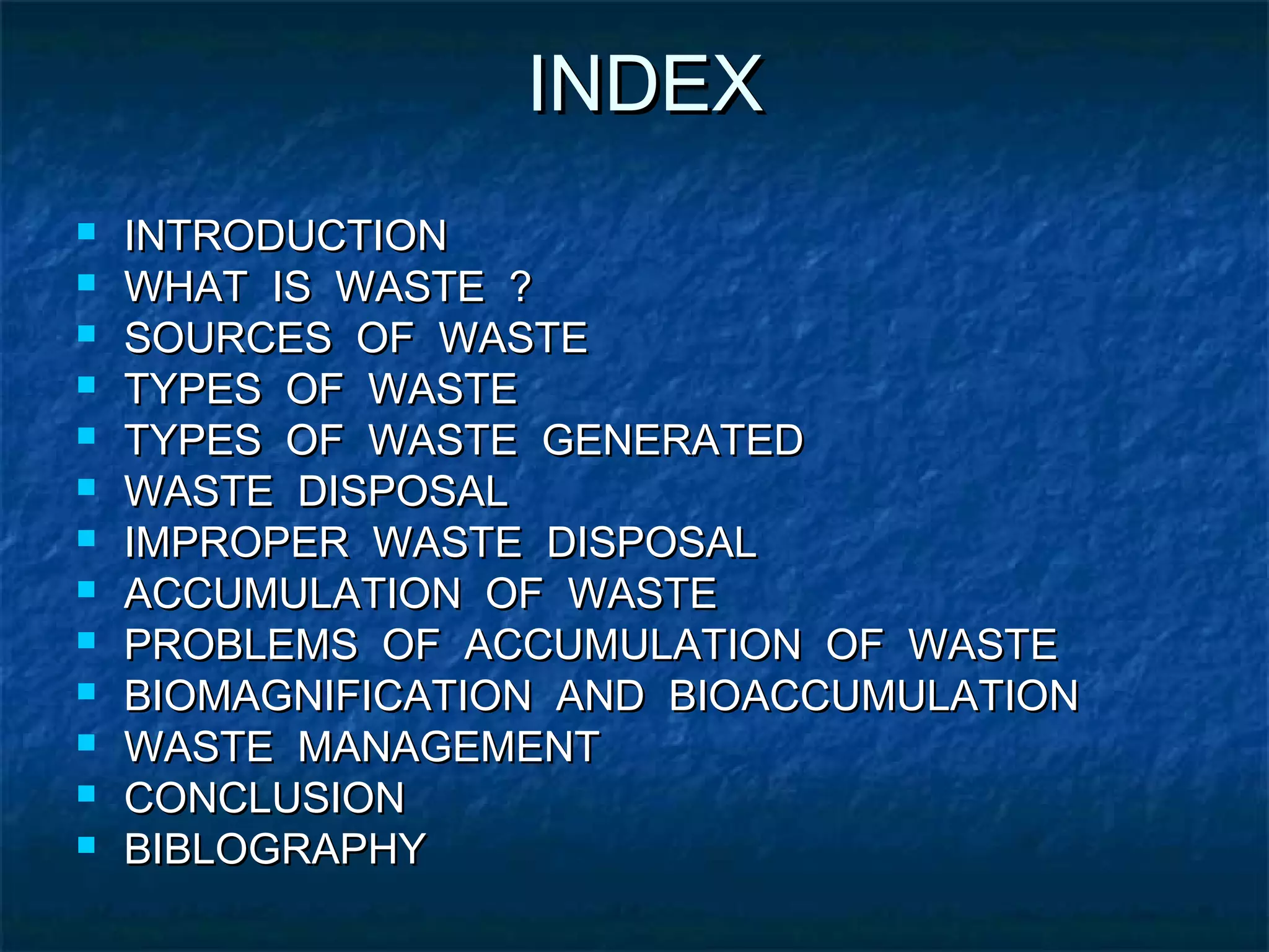 Waste Generation & Management | PPT