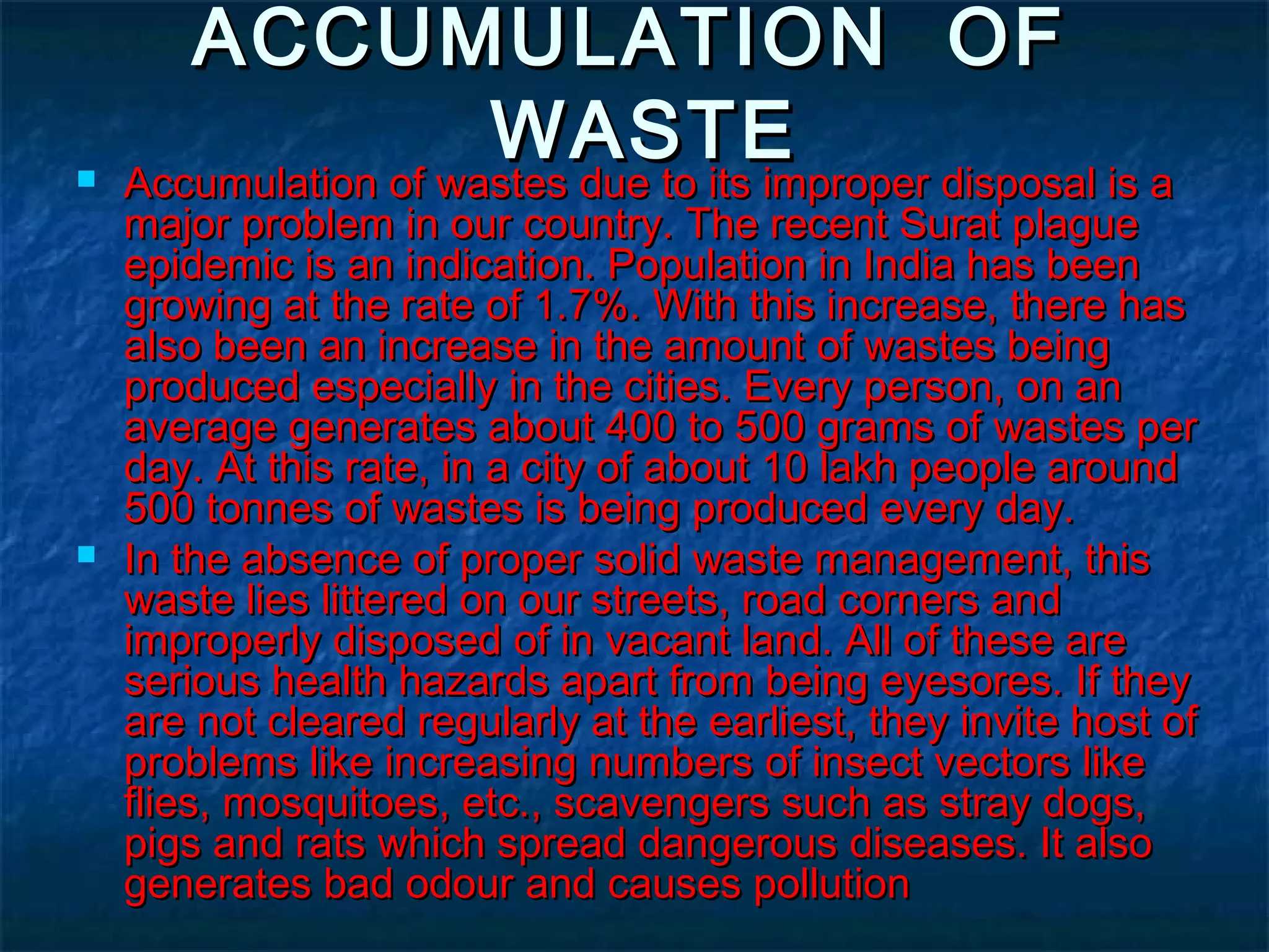 Waste Generation & Management | PPT