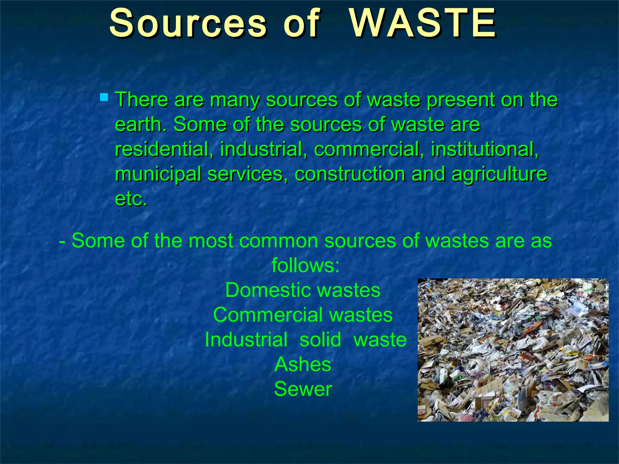 Waste Generation & Management | PPT