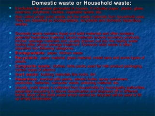 Waste Generation & Management | PPT