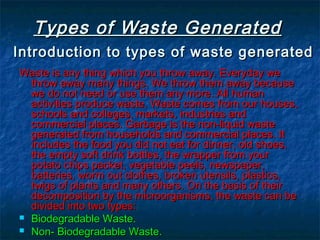 Waste Generation & Management | PPT