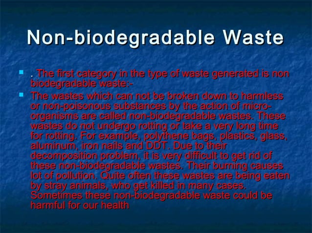 Waste Generation & Management | PPT