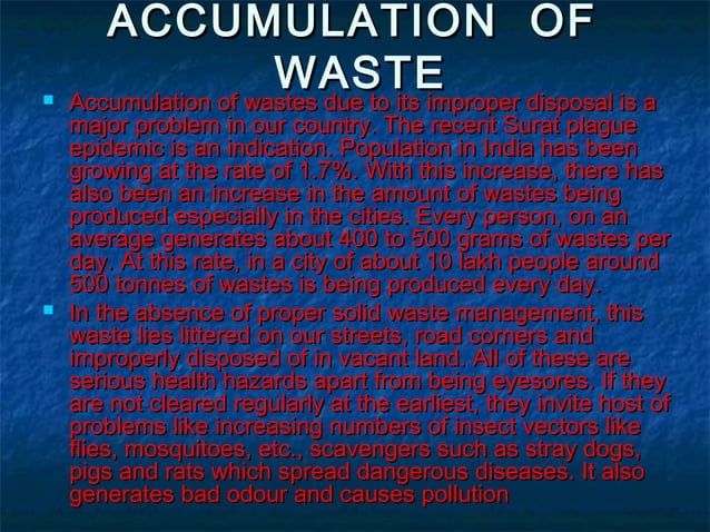 Waste Generation & Management | PPT