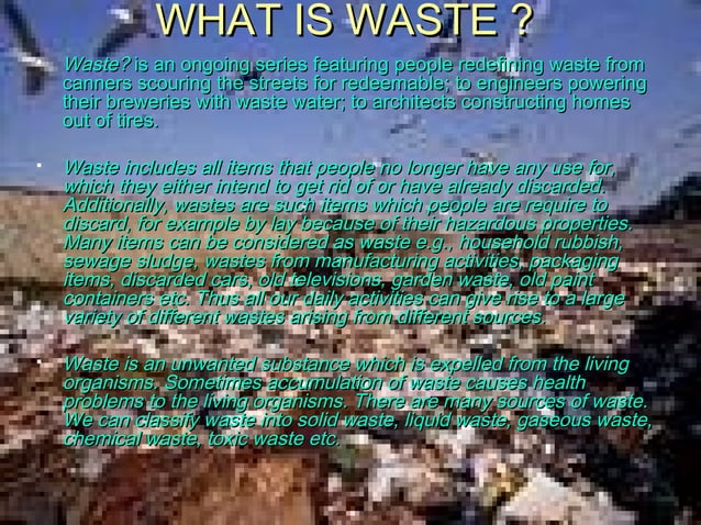 Waste Generation & Management | PPT
