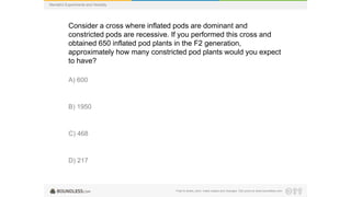 E. mendel and the gene check your learning | PPT