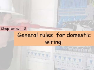 HOME WIRING(domestic wiring) | PPTX