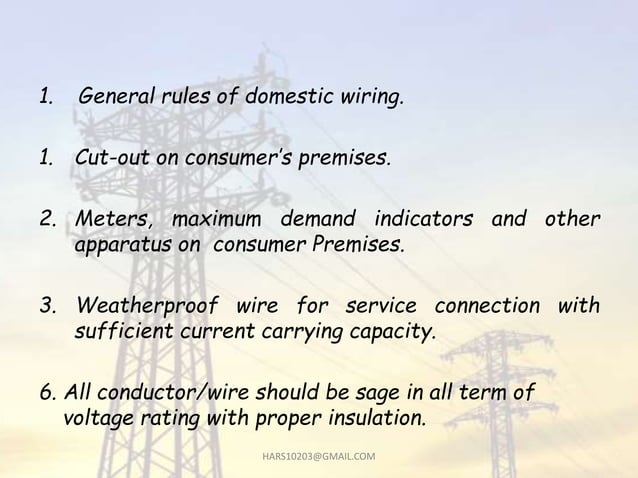 HOME WIRING(domestic wiring) | PPTX | Home Appliances | Home & Garden