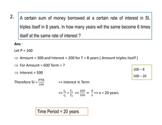 Aptitude Training - SIMPLE AND COMPOUND INTEREST | PDF