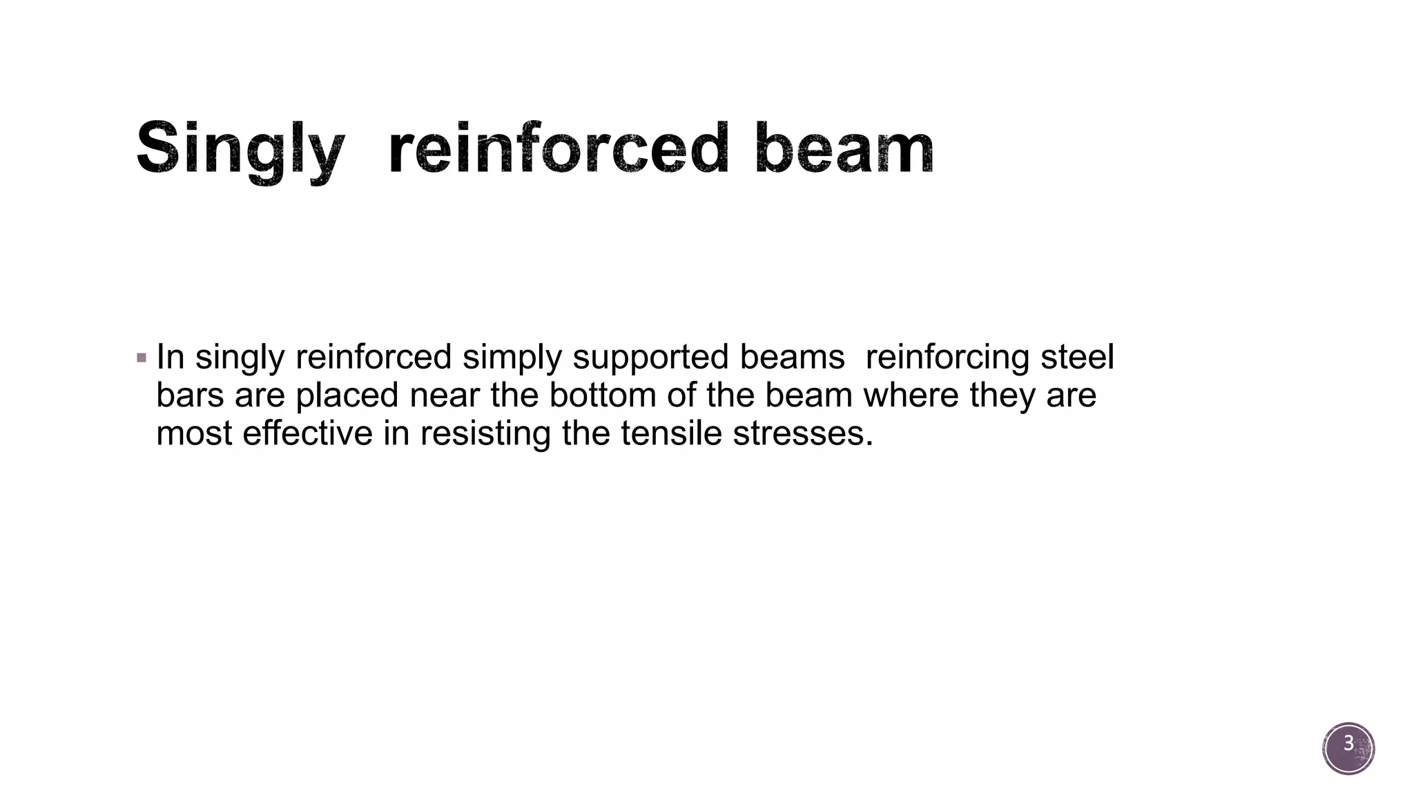 Singly R.C. beam | PPTX