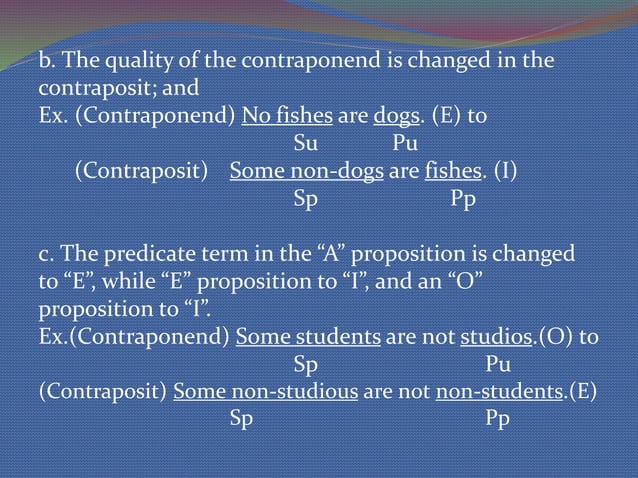Contraposition (LOGIC) | PPTX