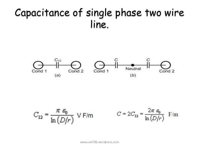 Electrical Power System Capacitance Of Transmission Line