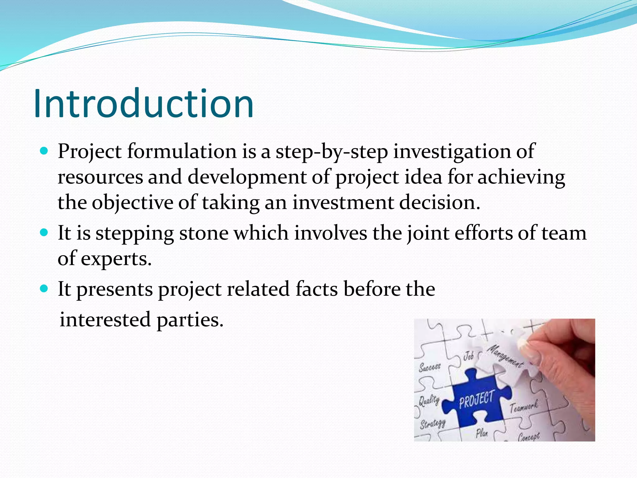 Project Formulation | PPTX