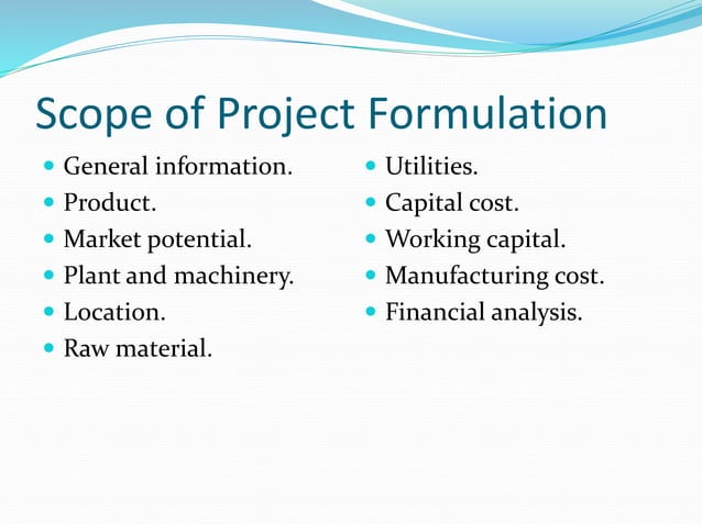 Project Formulation | PPTX