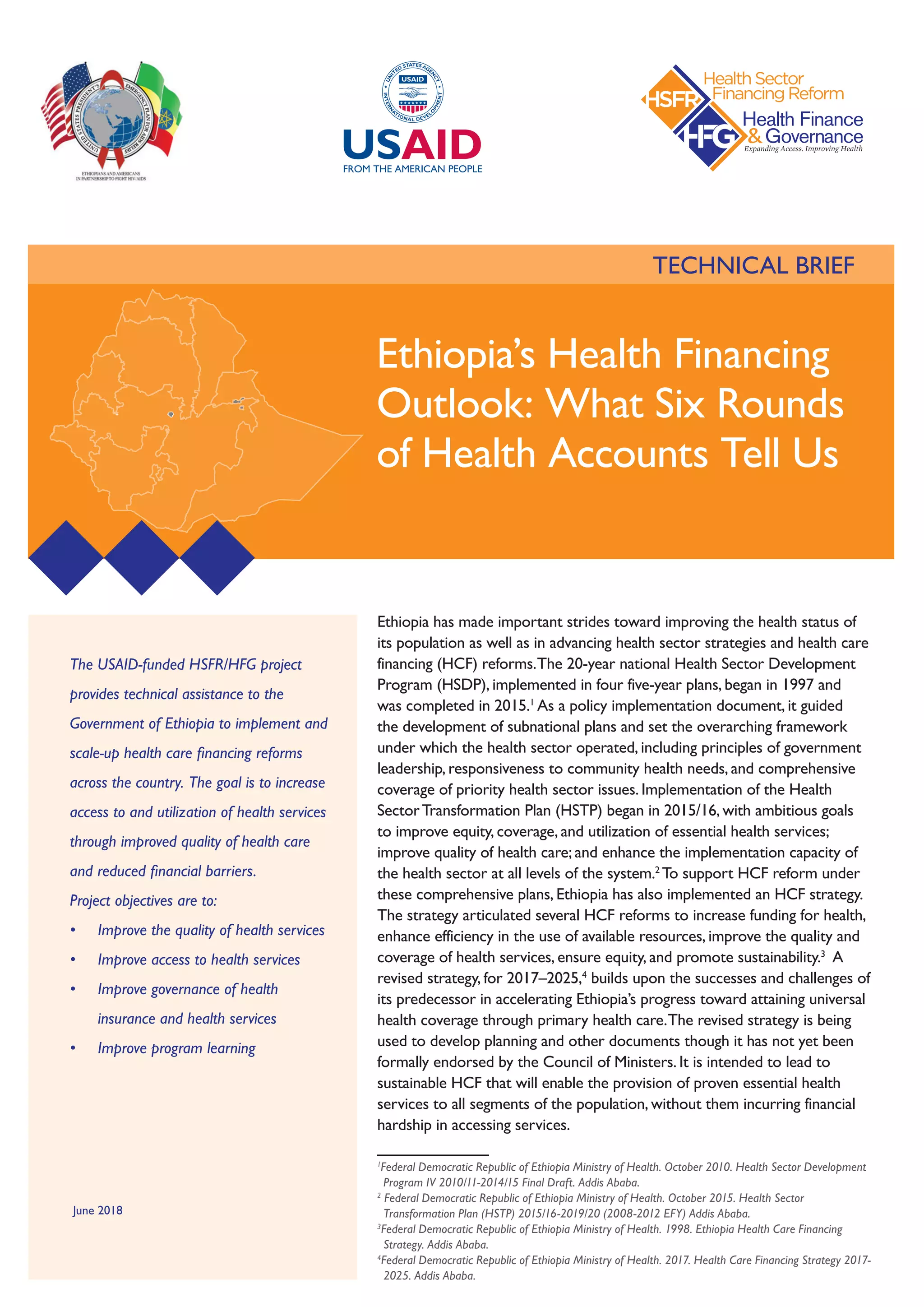 Ethiopia’s Health Financing Outlook: What Six Rounds of Health Accounts ...