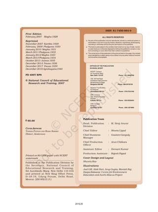 E.V.S NCERT Class 4 | PDF