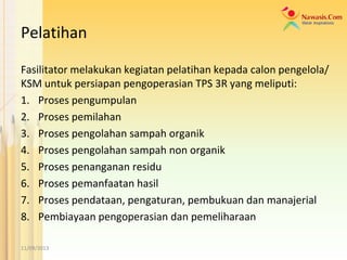 TPS 3R (Reduce, Reuse & Recycle) Berbasis Masyarakat | PDF