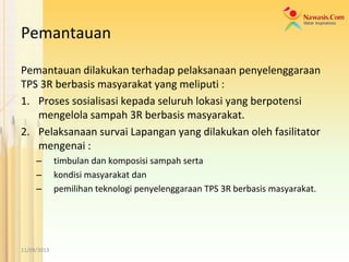 TPS 3R (Reduce, Reuse & Recycle) Berbasis Masyarakat | PDF