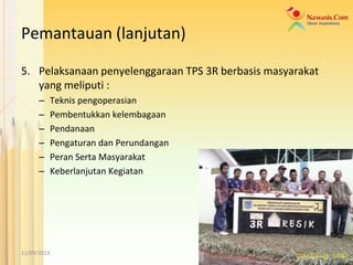 TPS 3R (Reduce, Reuse & Recycle) Berbasis Masyarakat | PDF