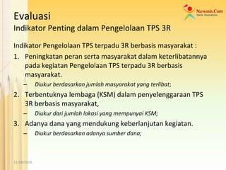 TPS 3R (Reduce, Reuse & Recycle) Berbasis Masyarakat | PDF