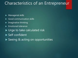 Entrepreneurship overview by deepa | PPTX