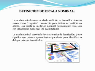 Escalas de medición. | PPTX