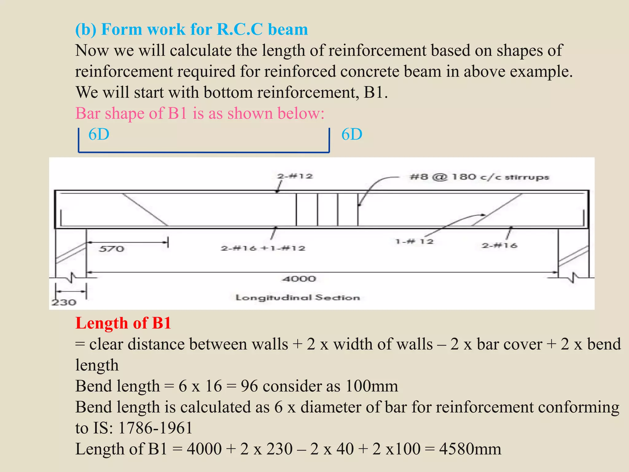 RCC beam Detail estimate | PDF
