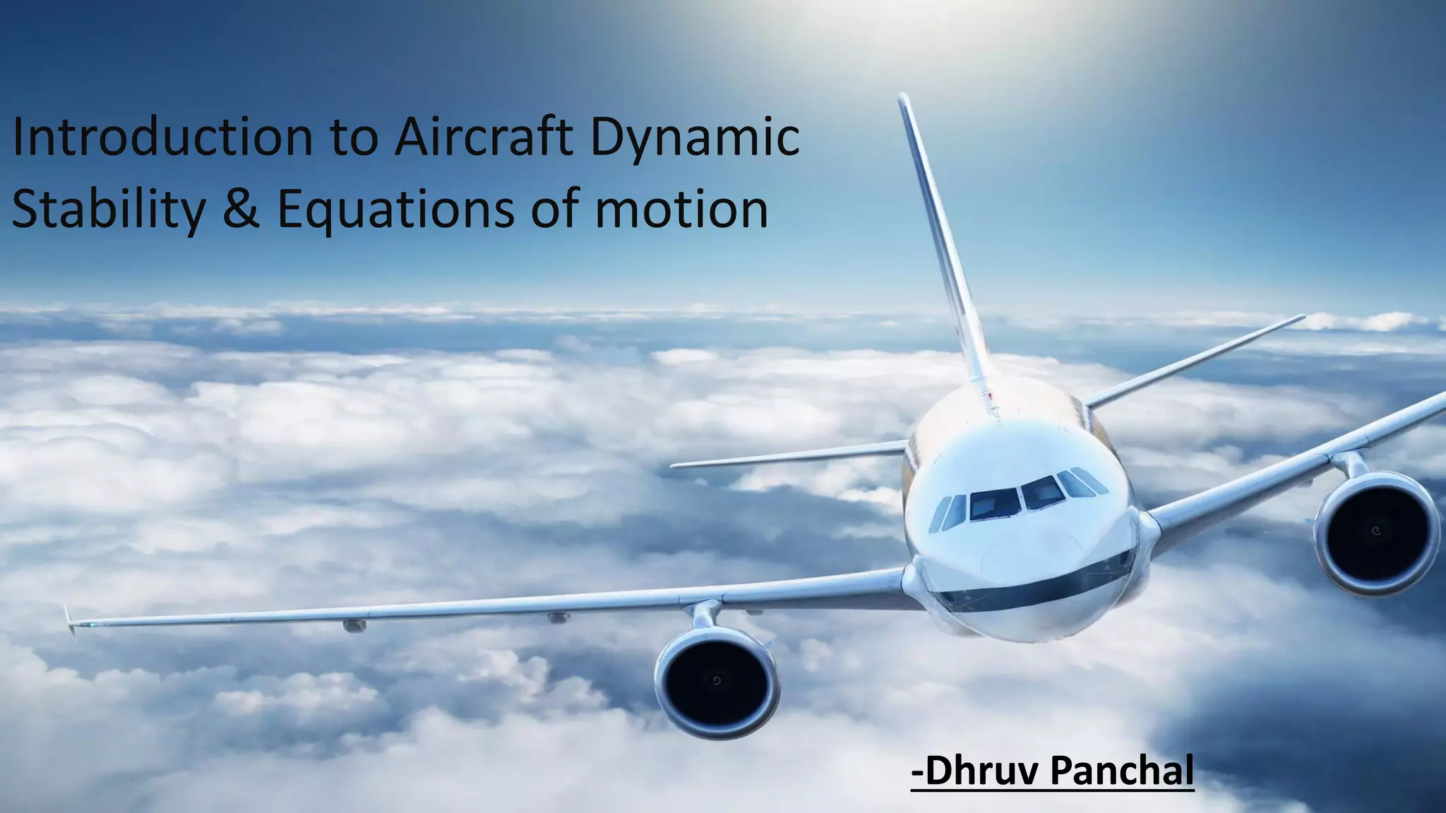Aircraft Dynamic Stability and Equation of motion | PDF