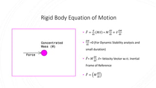 Aircraft Dynamic Stability and Equation of motion | PDF