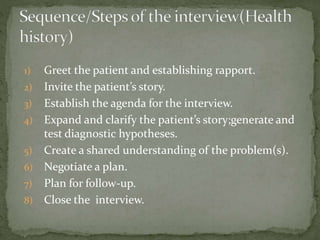 History-taking of a patient | PPTX