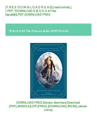 E.B.O.O.K$ The Princess Bride DOWNLOAD