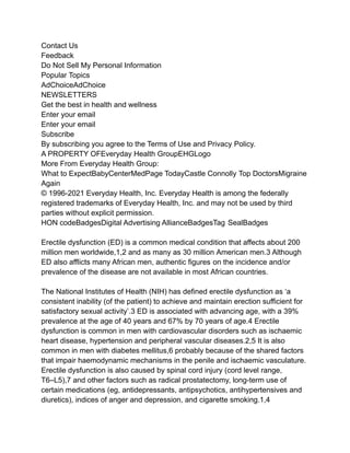 E.d. elixir: the natural erectile dysfunction fix | PDF