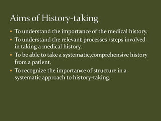 History-taking of a Patient(Updated) | PPT