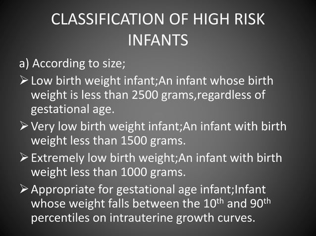HIGH RISK NEWBORN | PPT
