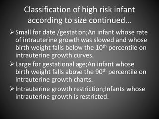 HIGH RISK NEWBORN | PPTX
