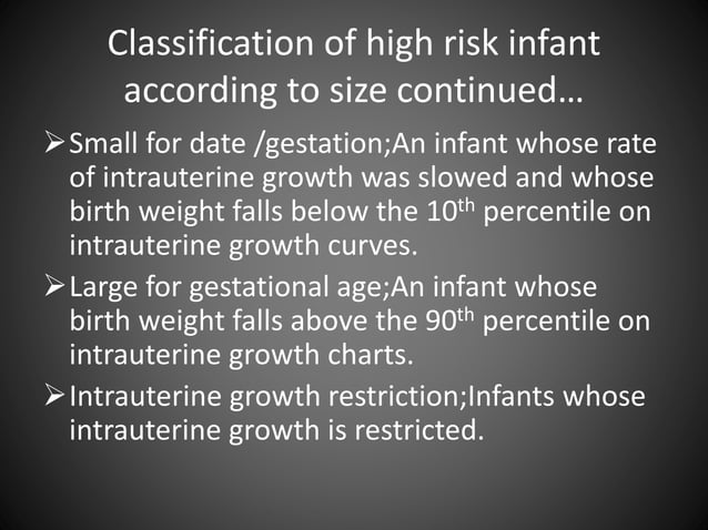 HIGH RISK NEWBORN | PPT