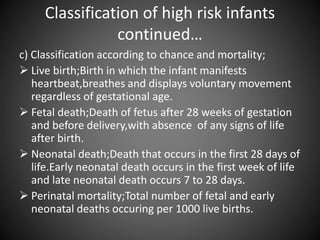 HIGH RISK NEWBORN | PPTX