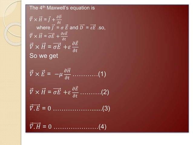 E.M WAVES IN CONDUCTOR MEDIA.pptx | Physics | Science